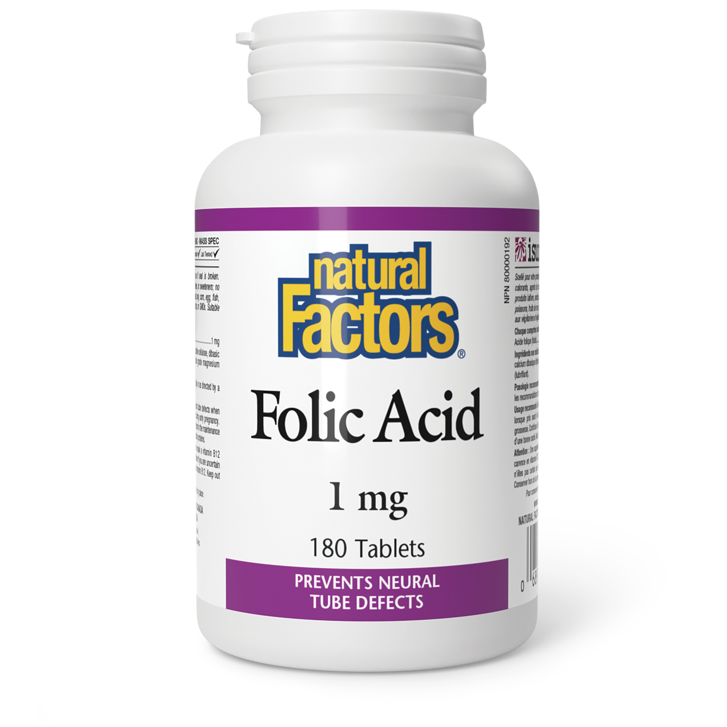 Natural Factors Folic Acid 1 Mg 180 Tablets Nutrition And Beyond Natural Factors Folic Acid 1 Mg 180 Tablets Nutrition And Beyond